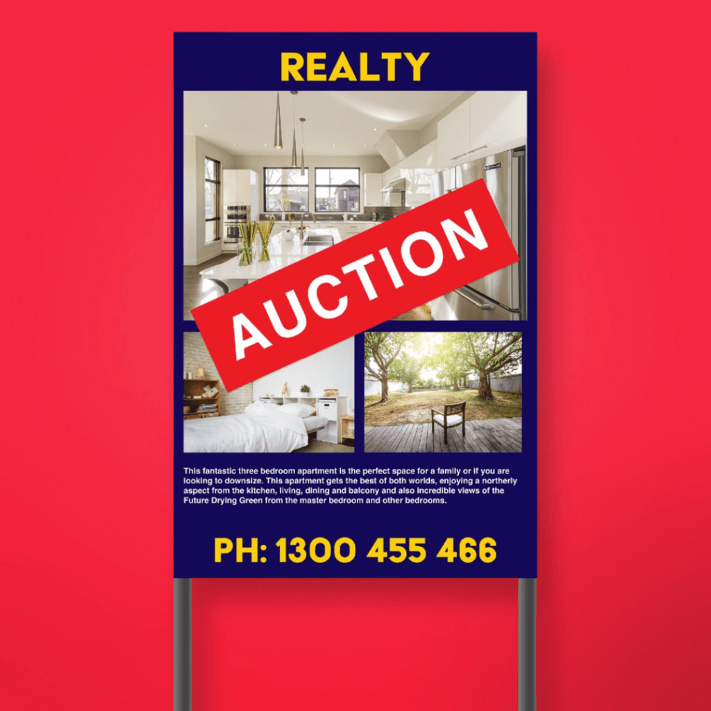 Real Estate SOLD Labels | Auction Stickers – Teaa Signs